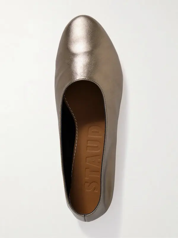 Staud Gold Flat Shoes