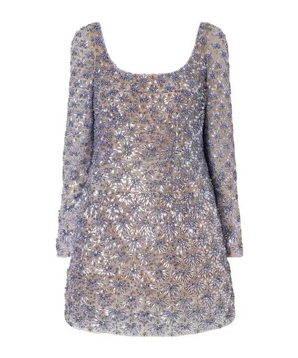 Oscar De La Renta Crystal-embellished Mini Dress