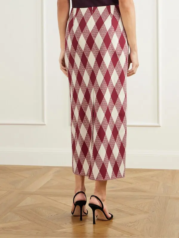 Oscar De La Renta Wool-blend Midi Skirt