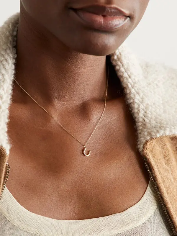 MELISSA JOY MANNING 14-karat Recycled Gold Diamond Necklace