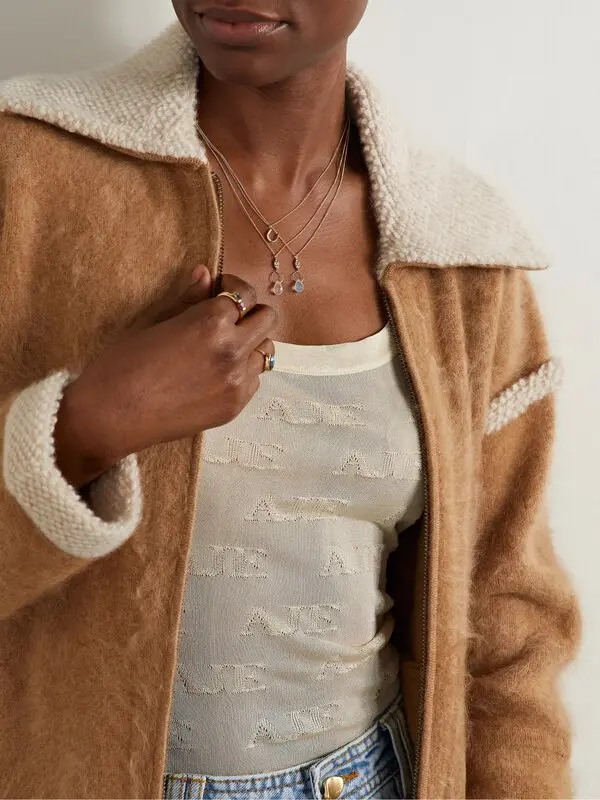 MELISSA JOY MANNING 14-karat Recycled Gold Diamond Necklace