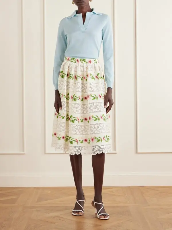Oscar De La Renta Wool Polo Sweater