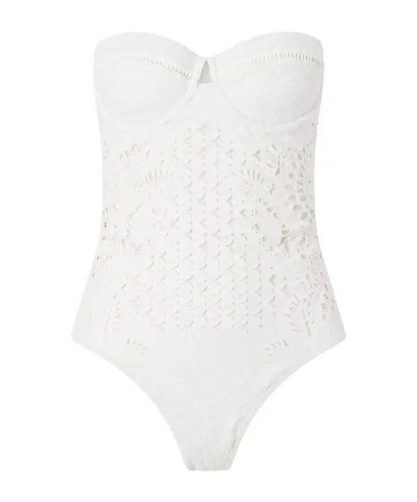 Zimmermann Indra Embroidered Swimsuit