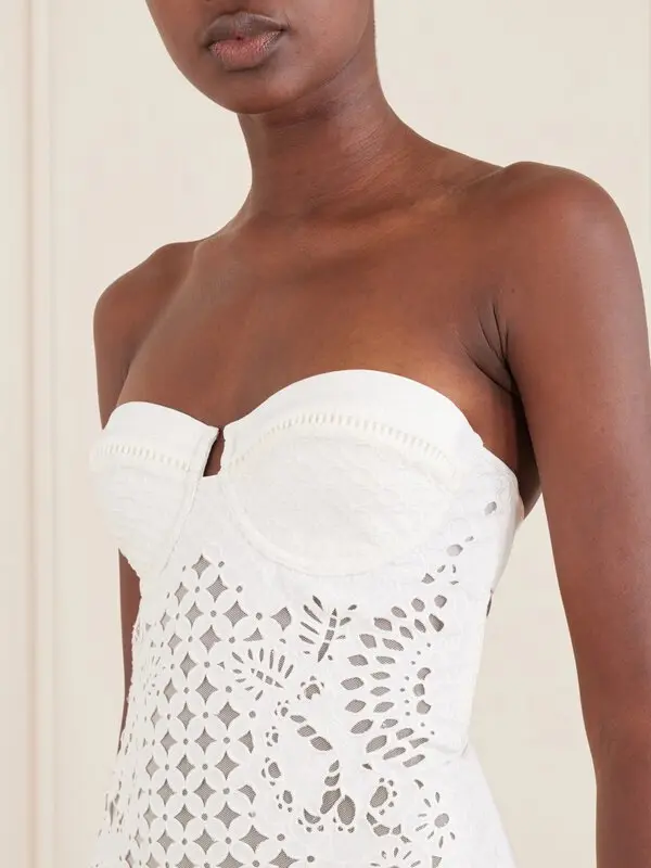 Zimmermann Indra Embroidered Swimsuit