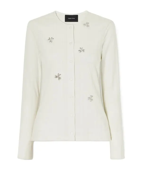 Simone Rocha Embellished Cotton Cardigan