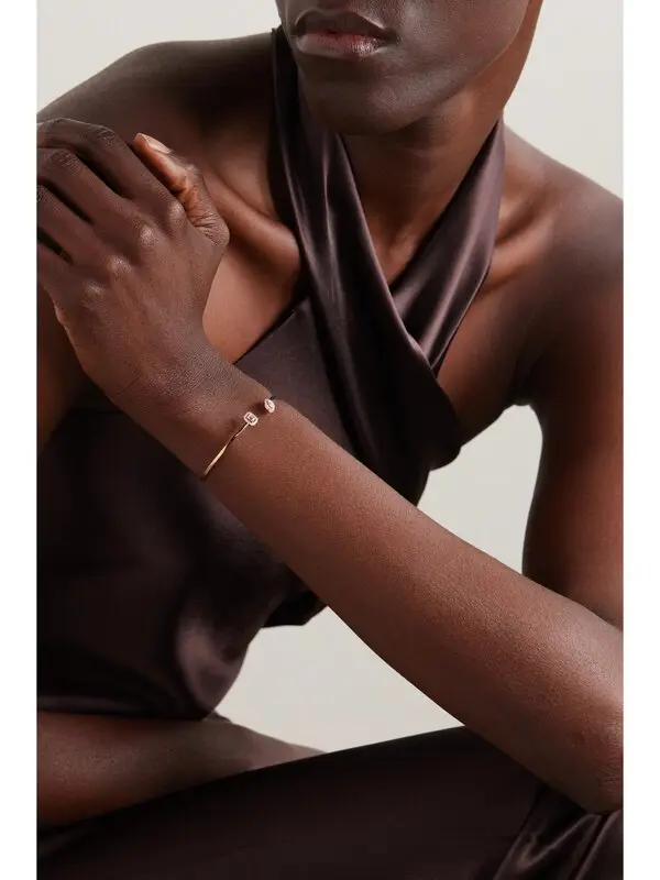 Messika 18-karat Rose Gold Diamond Cuff
