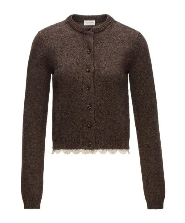 Magda Butrym Long Sleeve Knitted Sweater - Brown
