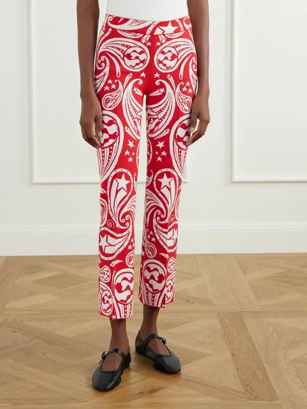 HIGH SPORT Jacquard Flared Pants