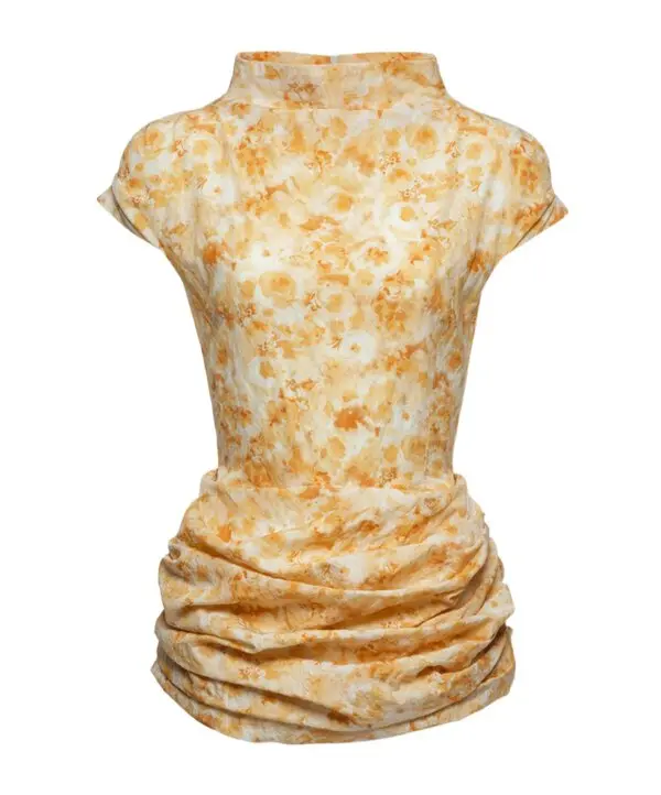 Magda Butrym Fitted Draped Mini Dress