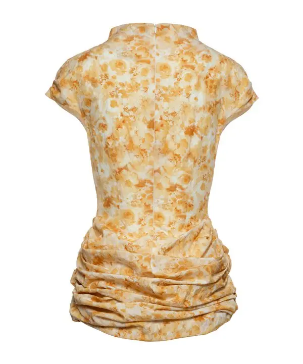 Magda Butrym Fitted Draped Mini Dress