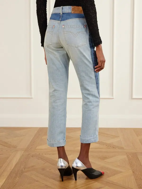 Isabel Marant Étoile Cropped Mid-rise Straight-leg Jeans