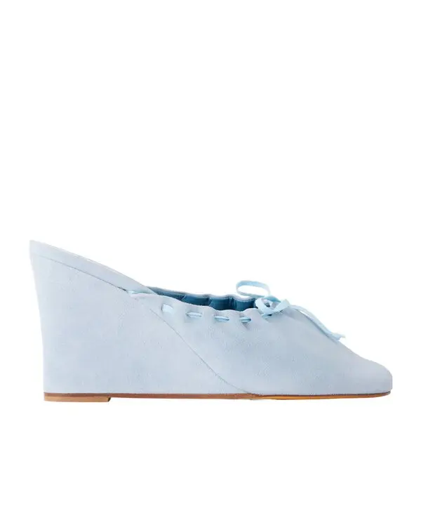 MARYAM NASSIR ZADEH Suede Ballet Wedges