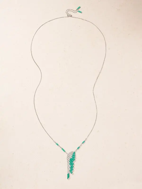 GARRARD 18-karat White Gold Diamond Necklace
