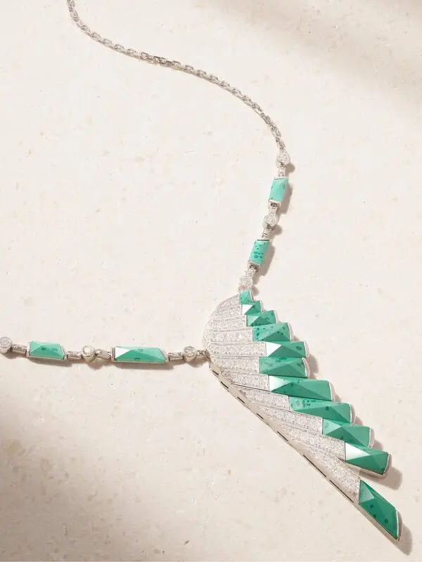 GARRARD 18-karat White Gold Diamond Necklace