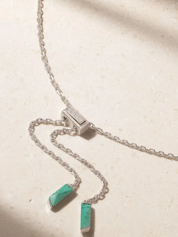 GARRARD 18-karat White Gold Diamond Necklace