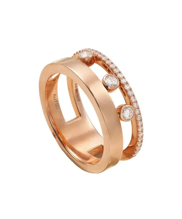 Messika 18-karat Rose Gold Diamond Ring