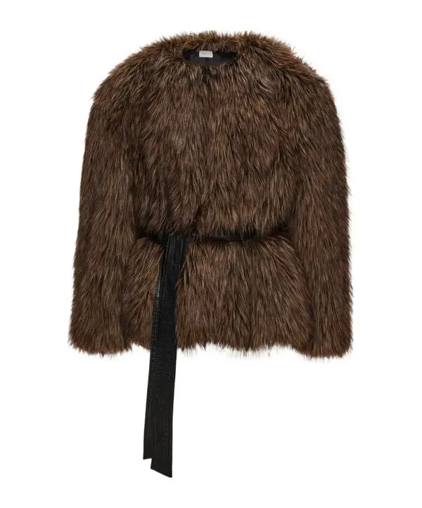 Magda Butrym Faux-fur Belted Jacket