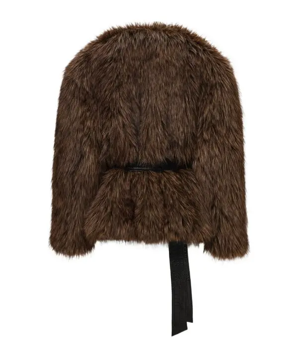 Magda Butrym Faux-fur Belted Jacket