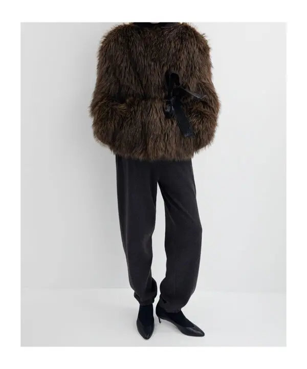Magda Butrym Faux-fur Belted Jacket