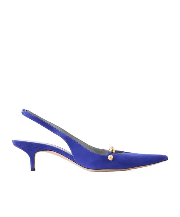 Balenciaga M City Slingback Heeled Pumps - Blue