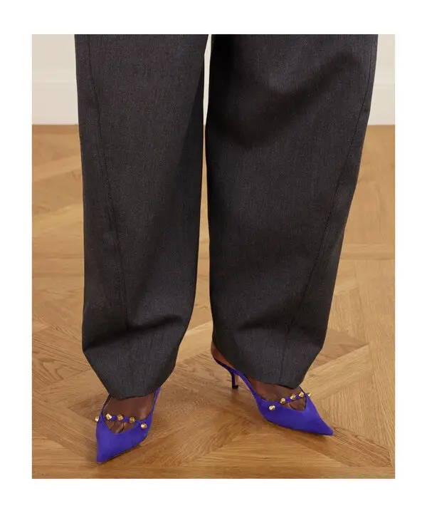Balenciaga M City Slingback Heeled Pumps - Blue