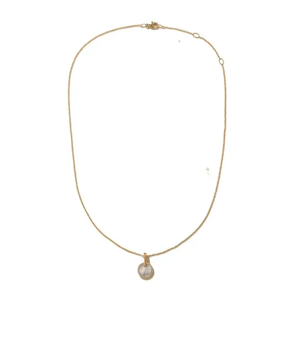 David Yurman Elements 18-karat Gold, Mother-of-pearl And Diamond Necklace - No
