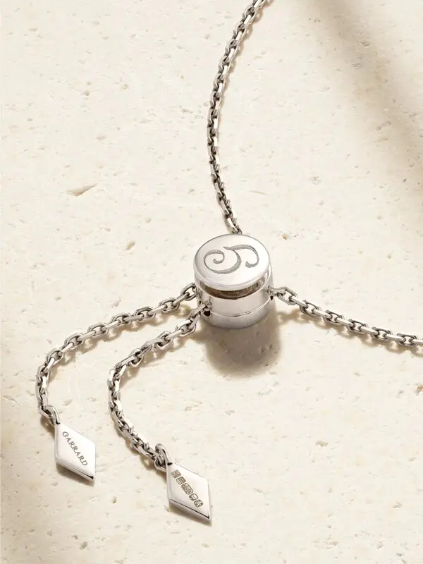 GARRARD 18-karat White Gold, Sapphire And Diamond Necklace