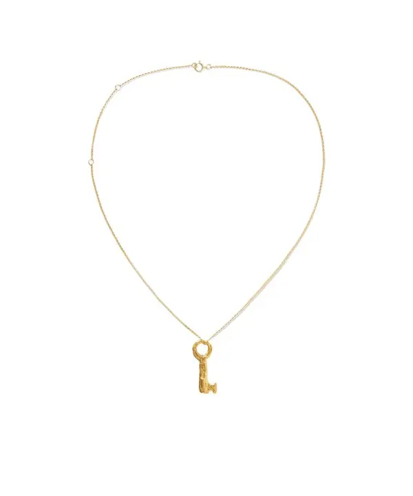 ALIGHIERI The Key Of The Night Gold-plated Necklace - No