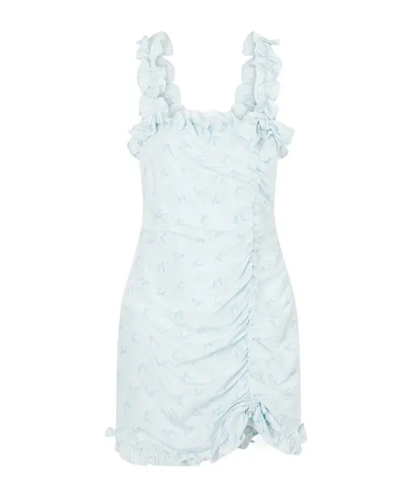 Alessandra Rich Silk-satin Mini Dress