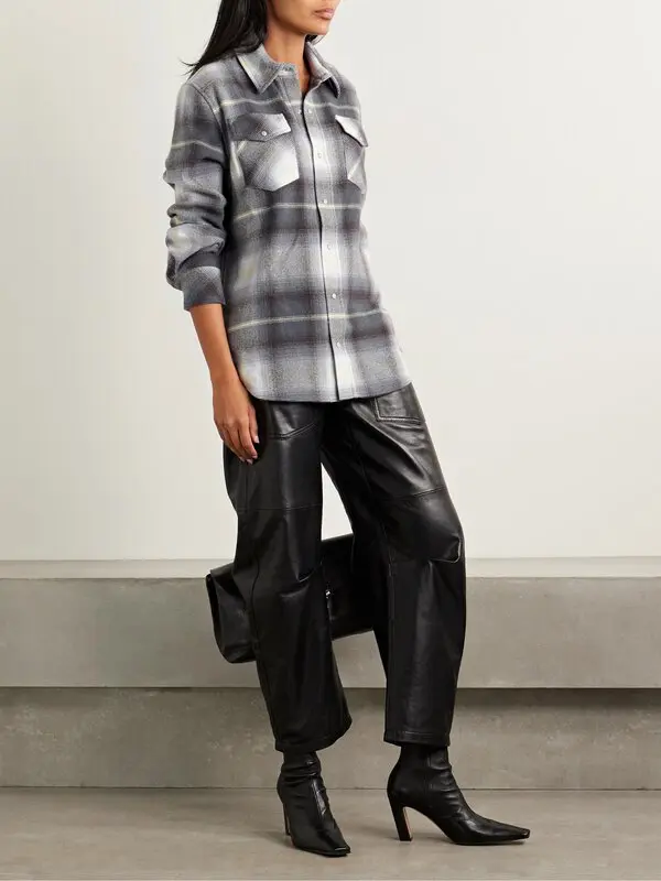 GOD'S TRUE CASHMERE Checked Cashmere Shirt