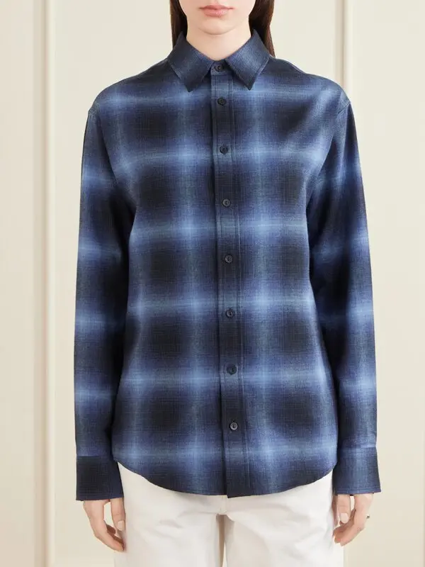 Matteau Checked Cotton-flannel Shirt