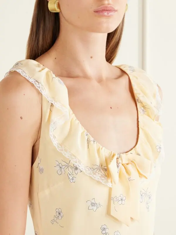 Alessandra Rich Silk-satin Midi Dress