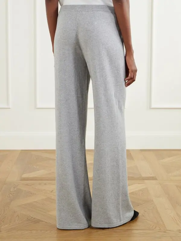 Eterne Cotton And Cashmere-blend Wide-leg Pants
