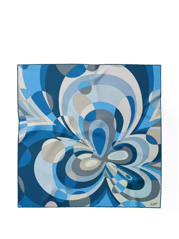 ELIZABETTA Michelle Geometric-print Silk Bandana