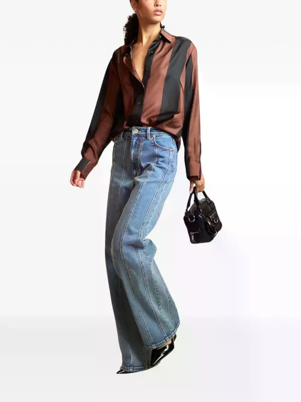 Cynthia Rowley Collectible Stripe Silk Shirt
