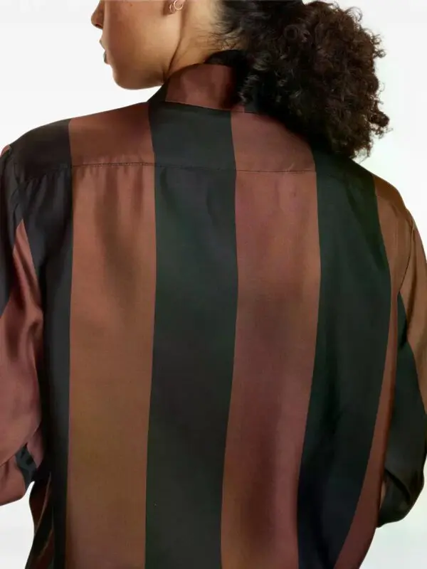 Cynthia Rowley Collectible Stripe Silk Shirt