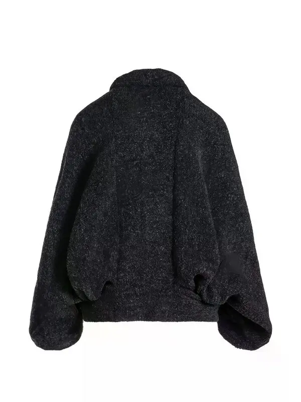 LIMI FEU Bouclé-texture Button-up Coat