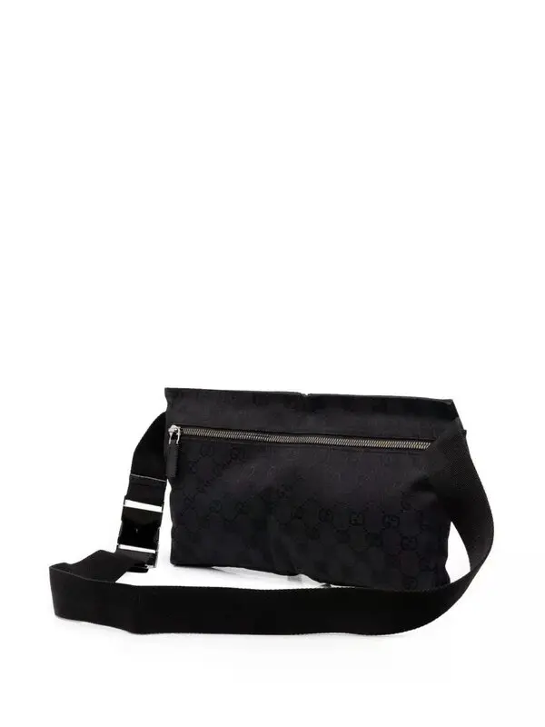 Gucci 2000-2015 Gg Canvas Double Pocket Belt Bag