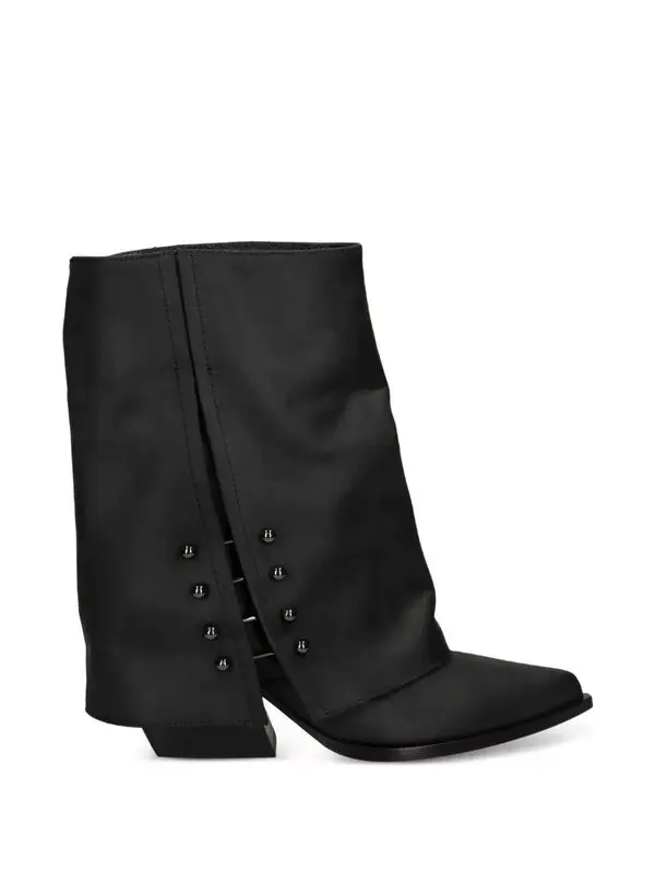 Elena Iachi Stud-embellished Pointed-toe Boots