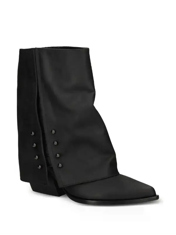 Elena Iachi Stud-embellished Pointed-toe Boots