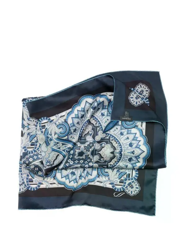 ELIZABETTA Malta Paisley-print Silk Scarf