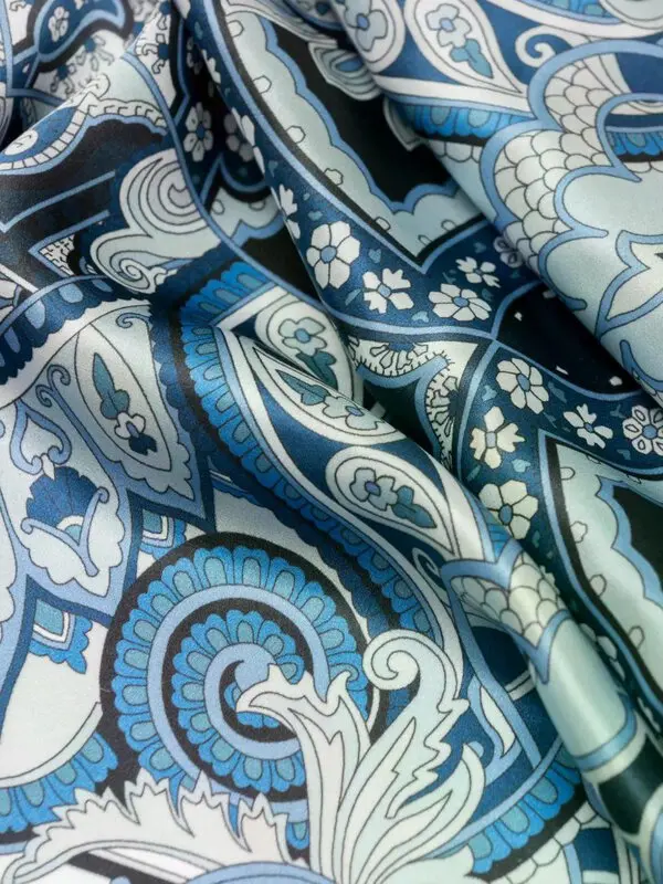ELIZABETTA Malta Paisley-print Silk Scarf