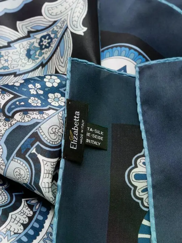 ELIZABETTA Malta Paisley-print Silk Scarf