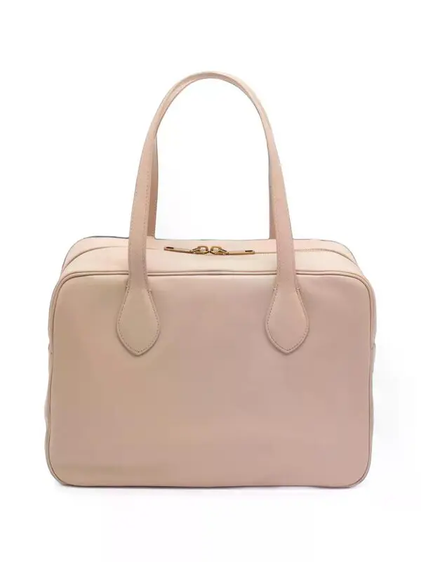 Brunello Cucinelli Logo-print Leather Tote Bag