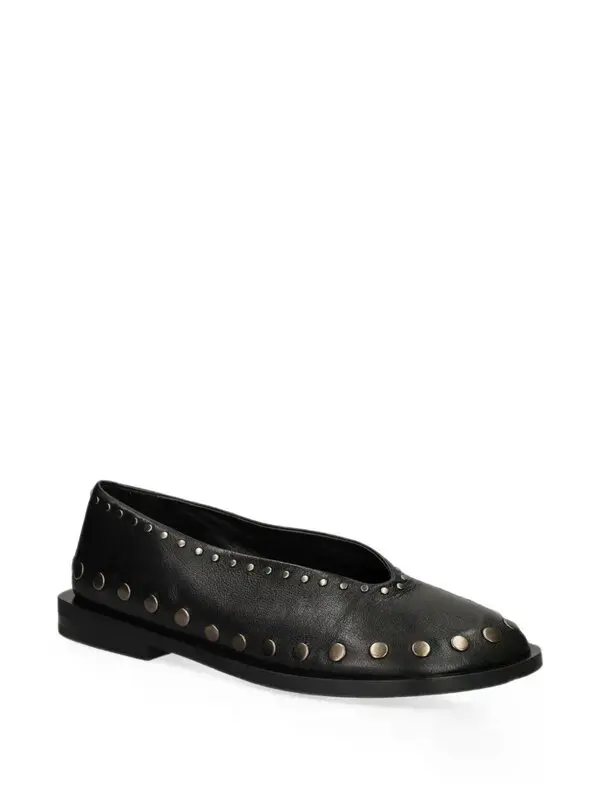 Elena Iachi Althea Studded-embellishment Leather Ballet Flats