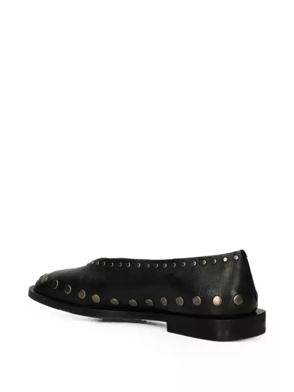 Elena Iachi Althea Studded-embellishment Leather Ballet Flats