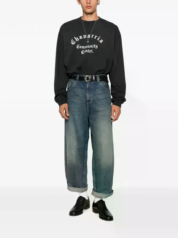 WILLY CHAVARRIA Logo-print Long-sleeve T-shirt