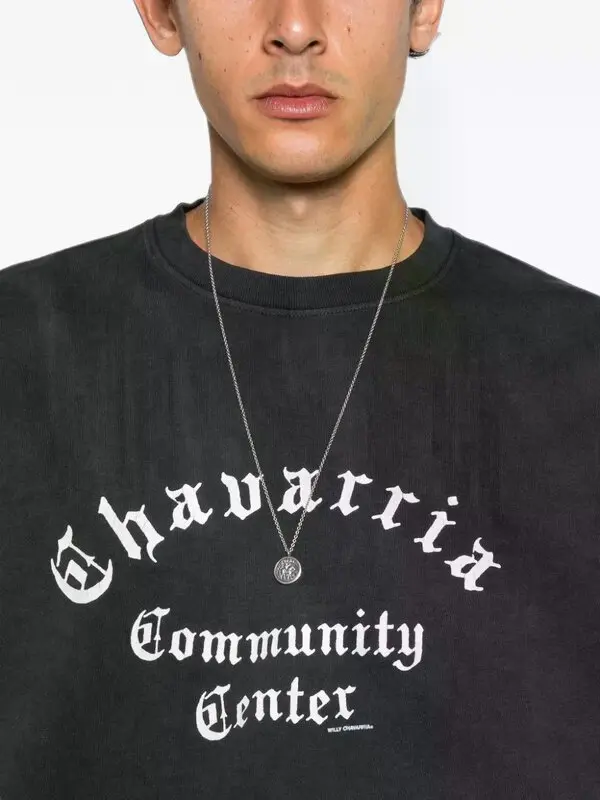 WILLY CHAVARRIA Logo-print Long-sleeve T-shirt