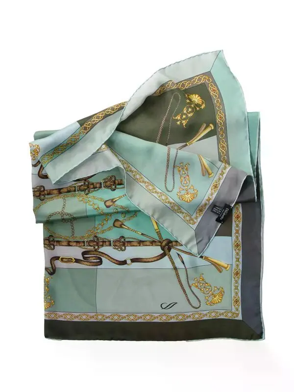 ELIZABETTA Gabriella Equestrian-print Silk Scarf