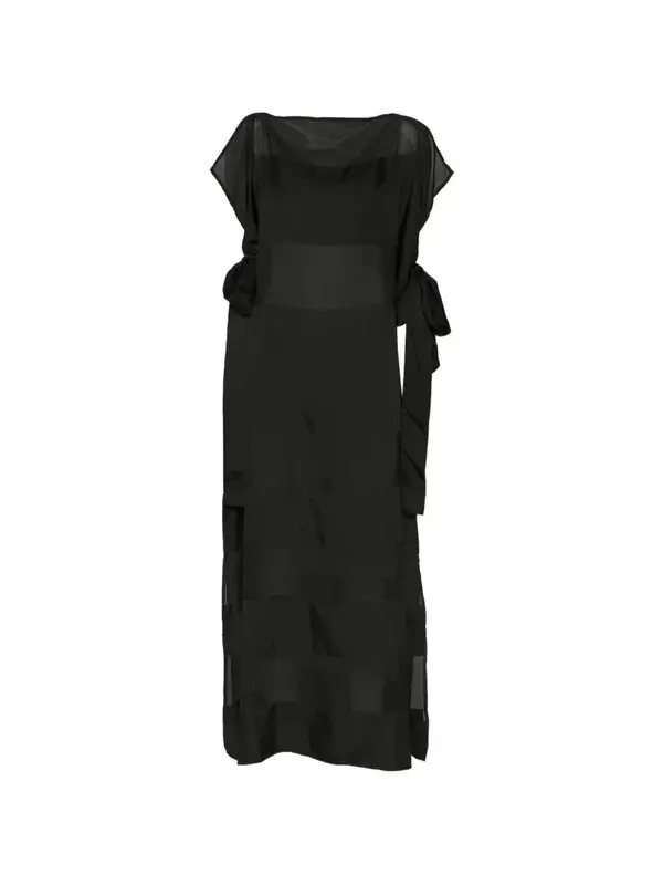 Cynthia Rowley Sheer-panelled Silk Dress